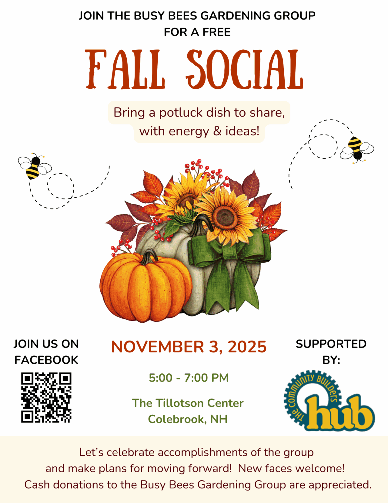 Busy Bees Fall Social - The Community Builders Hub